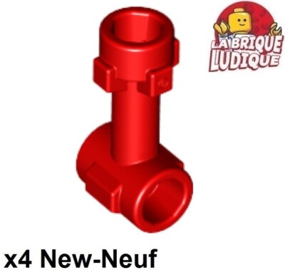 Lego 4x Bar 1L Top Stud 2 Side Studs pipe rouge/red 92690 NEUF | eBay