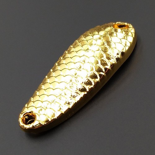 10PCS Spoon Fishing Lures Scale Pattern River Stream Freshwater Bass ...