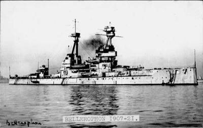 British Royal Navy Battleship HMS Bellerophon SHIPPING NAVAL OLD PHOTO ...