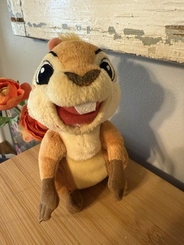 Rare Enchanted Pip Chipmunk New Disney Stuffed Plush Bean Doll Toy ...