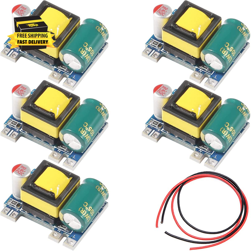5 Pcs AC-DC 5V 700Ma 3.5W Buck Module Isolated Switching Power Supply ...