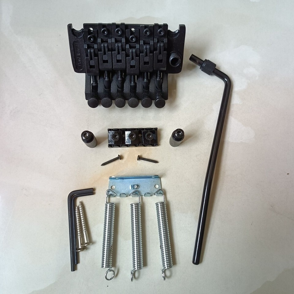 Floyd Rose II Tremolo System Bridge Double Locking New Black Guitar ...