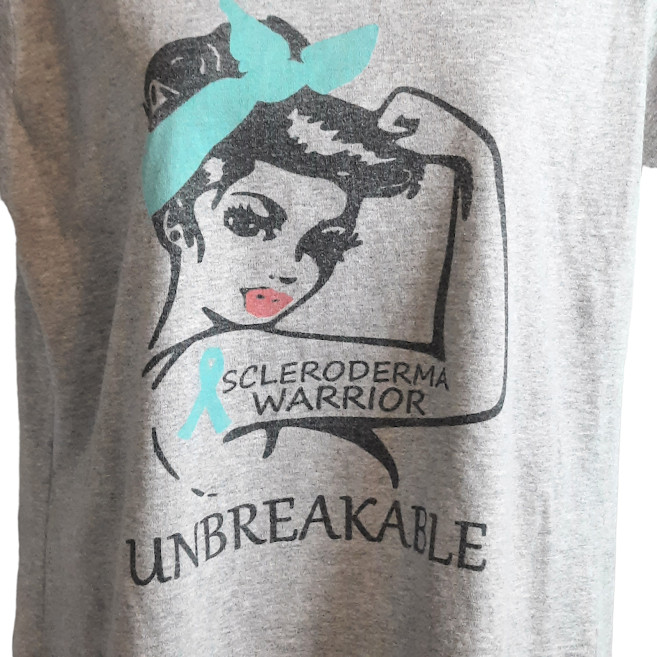 Gildan Women Large Scleroderma Warrior Unbreakable Gr… - Gem