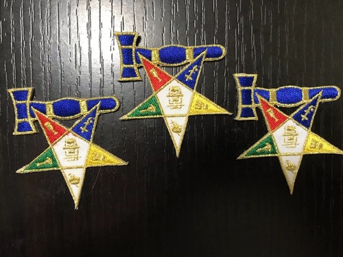 Past Matron OES Eastern Star Iron-On Patch Metallic Gold LOT of 20 for ...