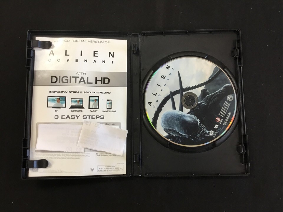 Alien: Covenant - DVD - 2017 Michael Fassbender RIDLEY SCOTT FREE ...