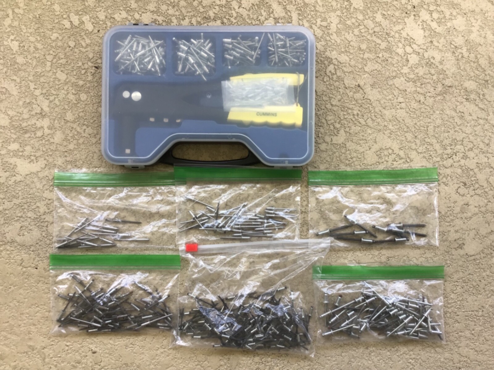 Cummins Tools Pop Riveter Kit With Rivets And Case | eBay