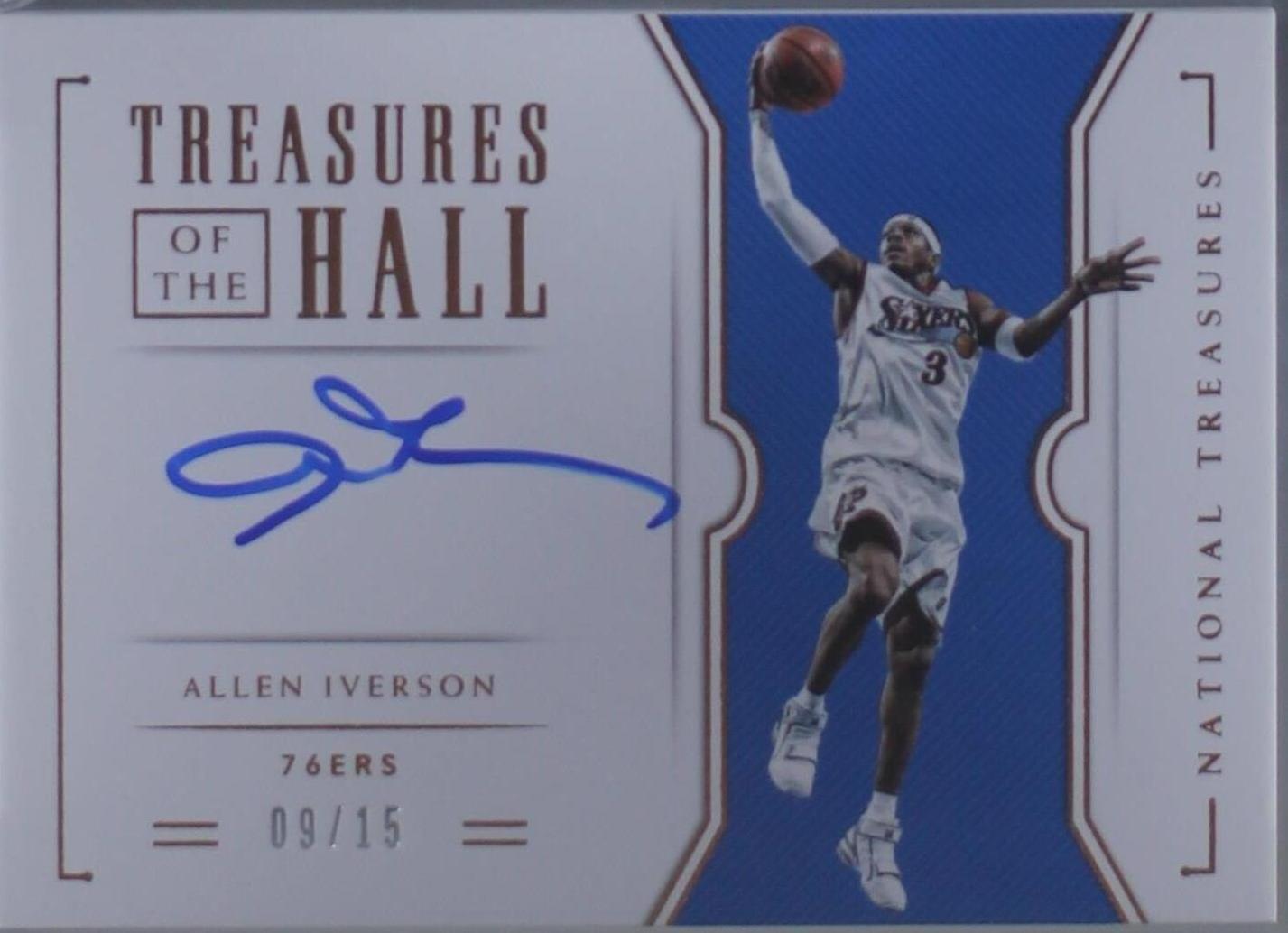 2018-19 Panini National Treasures - Treasures of the Hall Allen Iverson ...