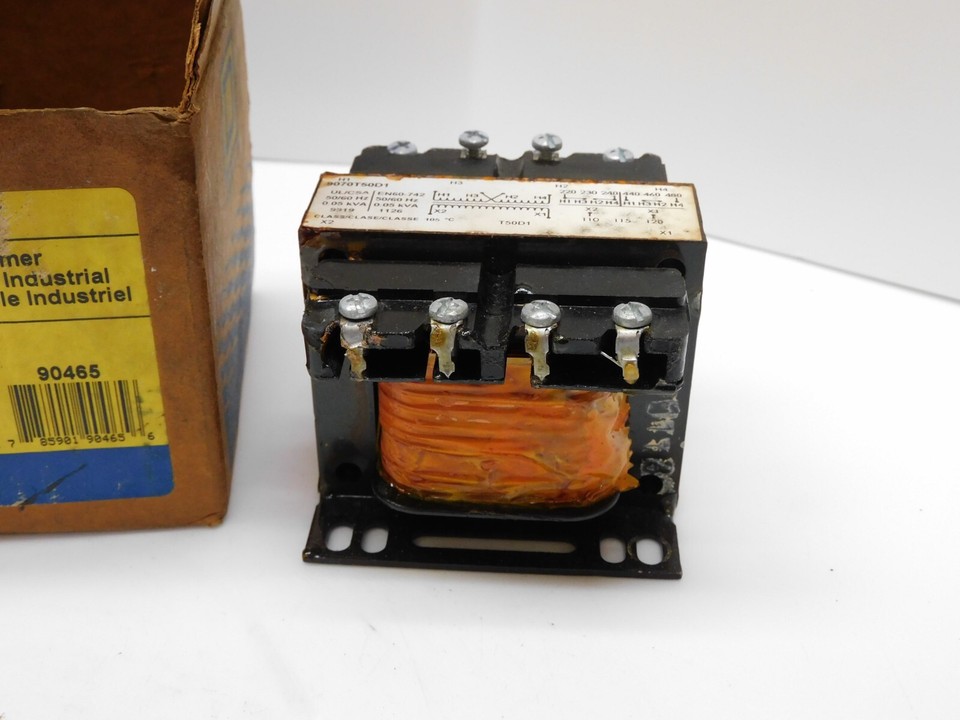SQUARE D 9070T150D1 INDUSTRIAL CONTROL TRANSFORMER 240/480V PRI 120V ...