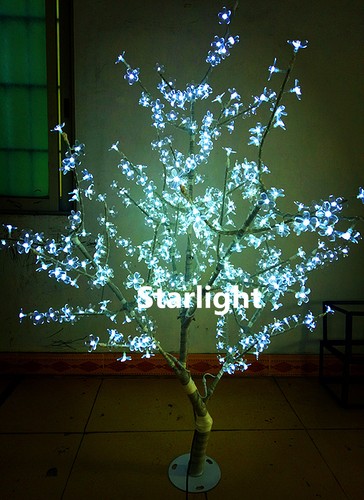 5ft 480pcs LED Cherry Tree Light Wedding Home Decor White Outdoor ...