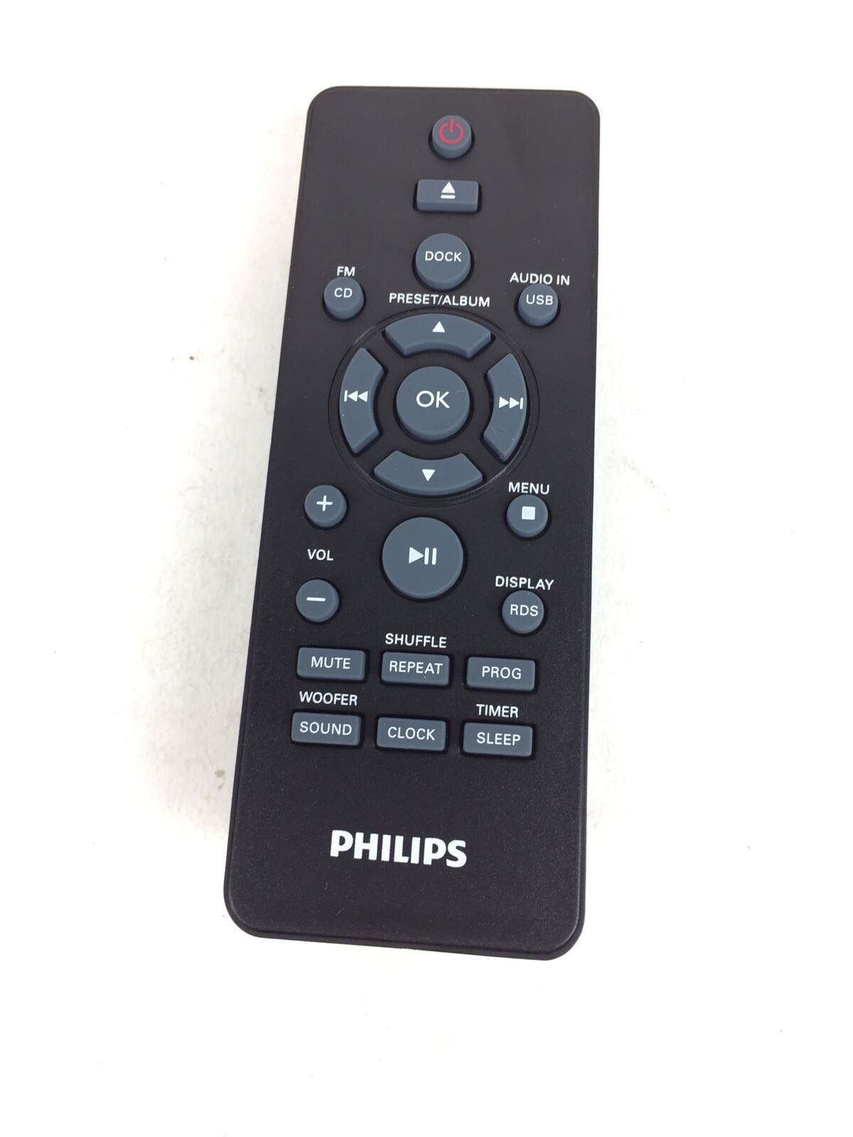 NEW Philips Audio Stereo Dock Soundbar CD Original Replacement Remote ...