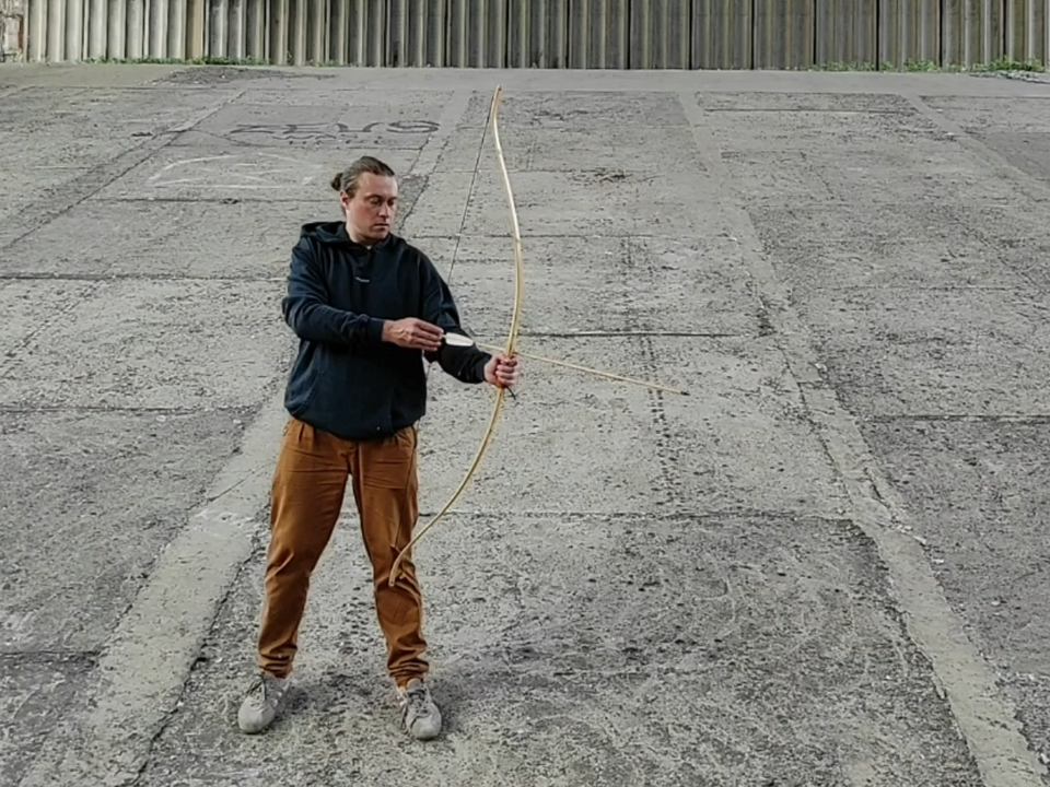 Traditional Wooden Longbow, 71" Ash+Bamboo Bow, Medieval Archery ...