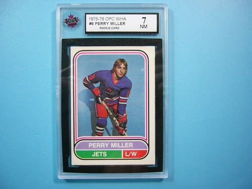 1975/76 O-PEE-CHEE WHA HOCKEY CARD #6 PERRY MILLER ROOKIE RC KSA 7 NM ...