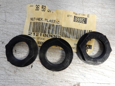NOS Sea Doo Black Plastic Hex Nuts SPX GTS GTI RX GTX GS 212100009 QTY3 ...