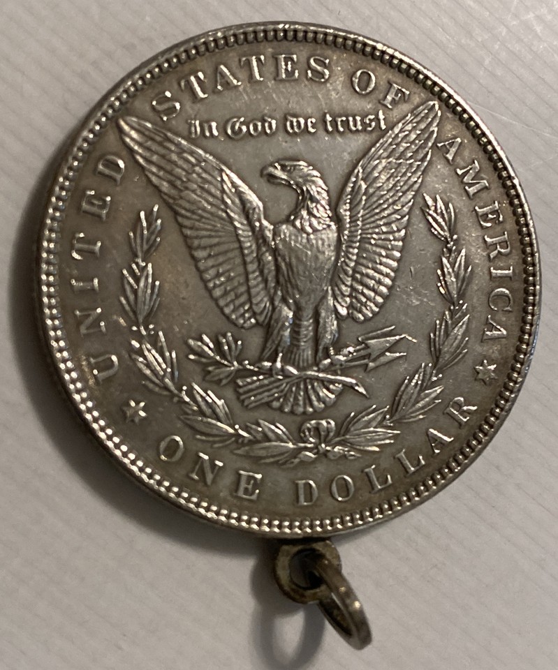Vintage 1882 Morgan Silver Dollar Pendant OUTSTANDING! | eBay