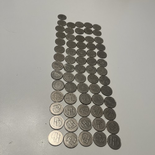 Japanese Pachislo Token Coins Lot of 66 As-Is Circulated Mixed Retro ...