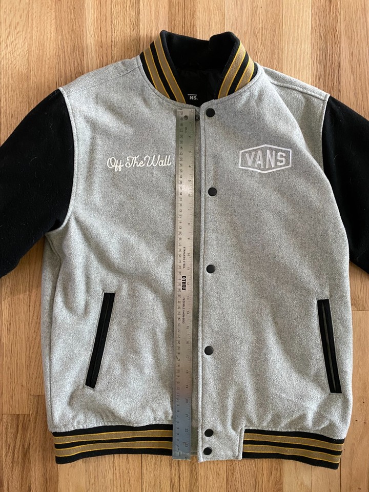 Vans Off the Wall Retro Varsity Jacket Size Medium Boxing Wasp Patch | eBay