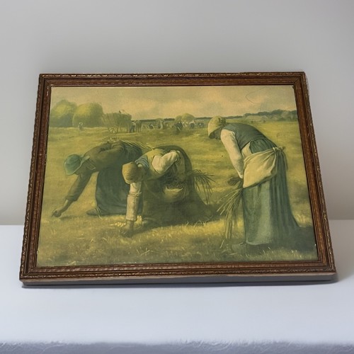 Vintage “The Gleaners” Lithograph Print By Jean Francois Millet- Early ...