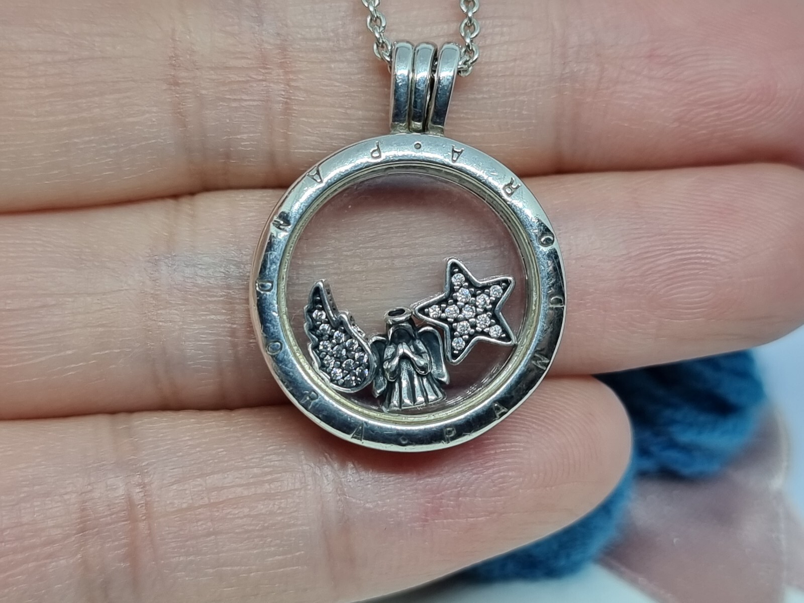 Genuine Pandora Medium Floating Locket Necklace 60cm… - Gem