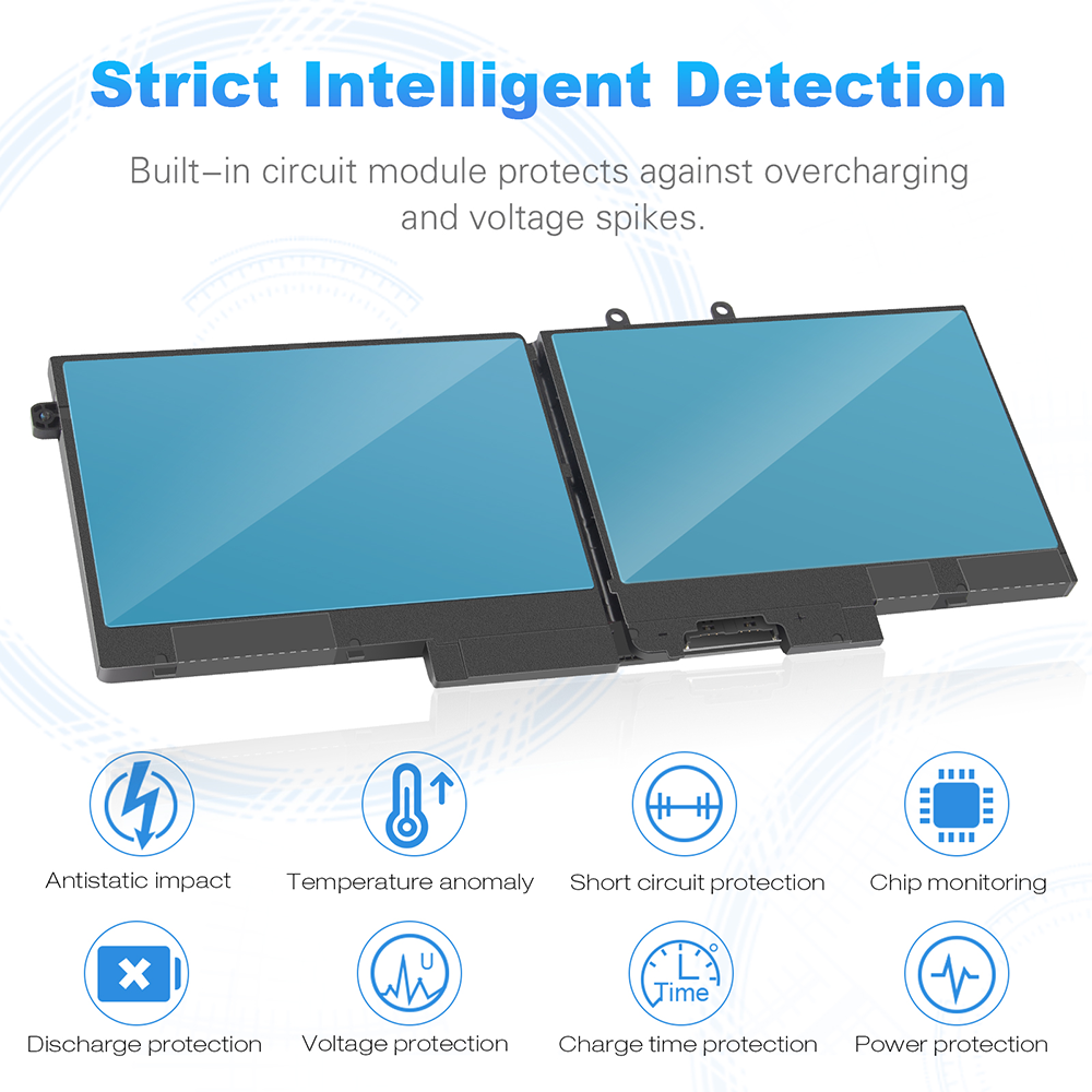 4GVMP Battery For Dell Latitude 5400 5500 Precision 3540 3550 68WH ...