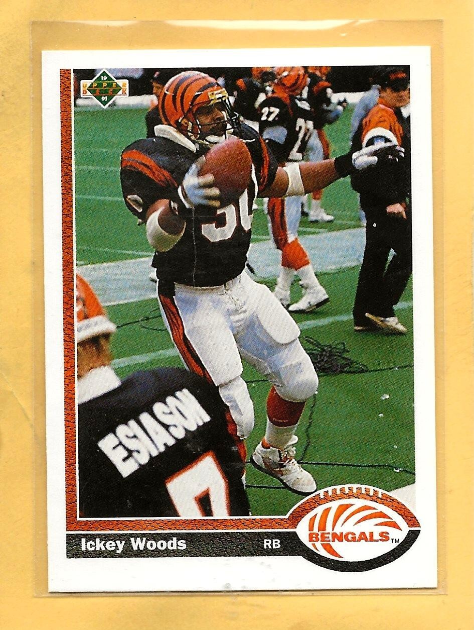 ICKEY WOODS - 1991 Upper Deck - #145 - Bengals - Comb. Shipping | eBay