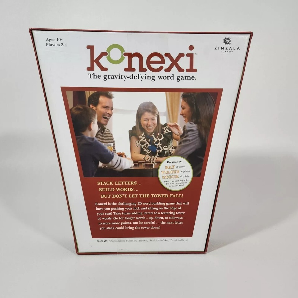 Konexi The Gravity Defying Word Game Zimzala 2010 New/ Sealed | eBay