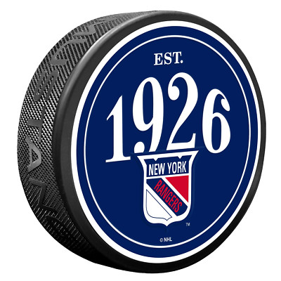 New York Rangers Puck - Founding Year | eBay