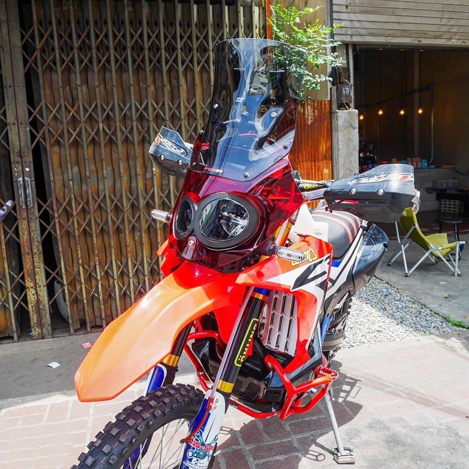 R6 Red Windshield Windscreen Honda For CRF 250 300 Rally Fit Deflector ...
