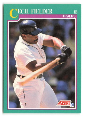 1991 Score Cecil Fielder #168 Detroit Tigers BASEBALL Card | eBay