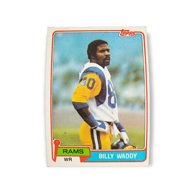 1981 Topps Football Billy Waddy Card #162 Los Angeles Rams Trading Card ...