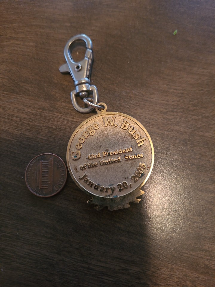 Nice 2005 George W. Bush & Dick Cheney Inaguration Keychain. Rare | eBay