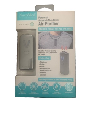 NuvoMed Negative Ion Rechargeable Personal Around-the-Neck Air-Purifier ...
