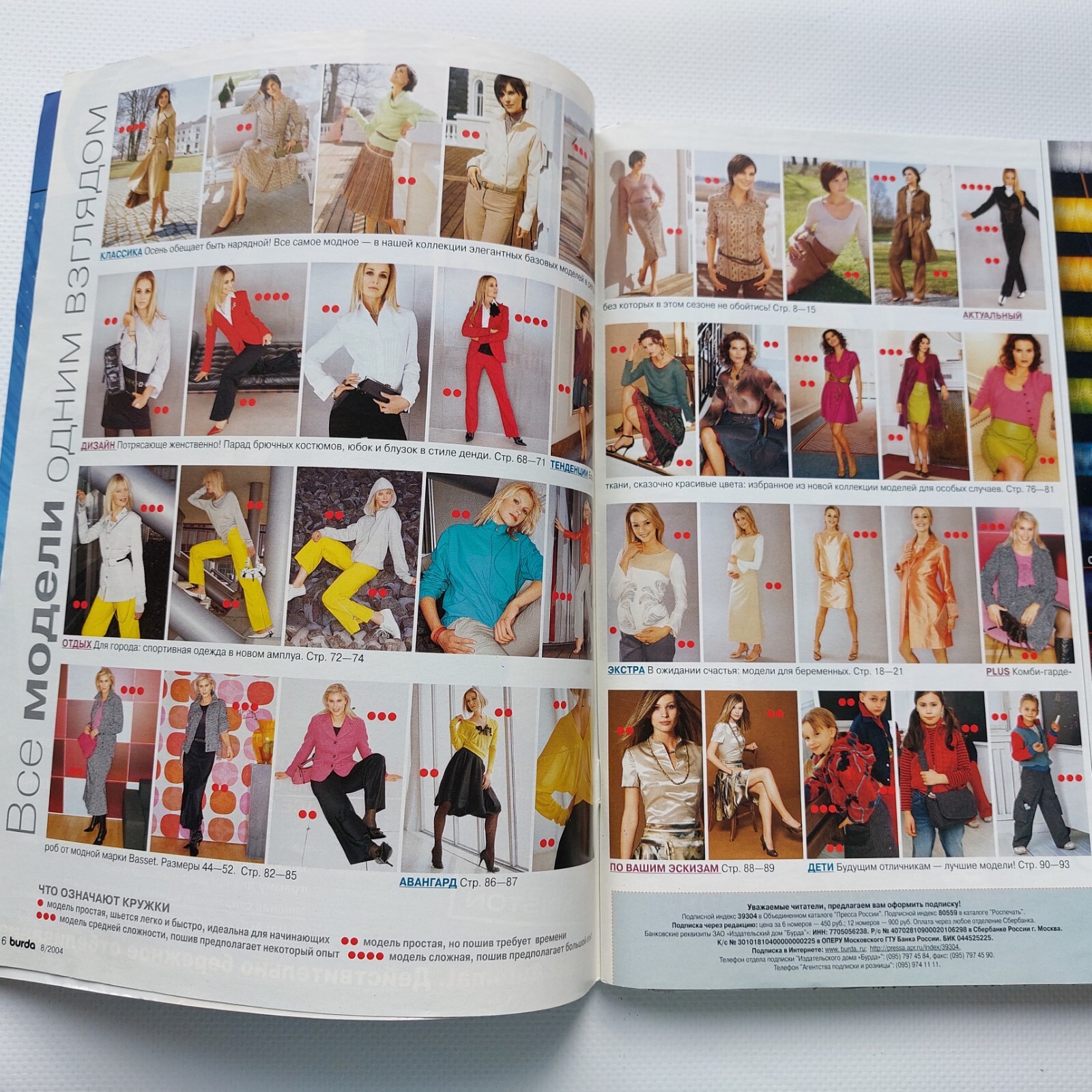 Set 2 Burda 8,9/2004 sewing magazines Russian language | eBay