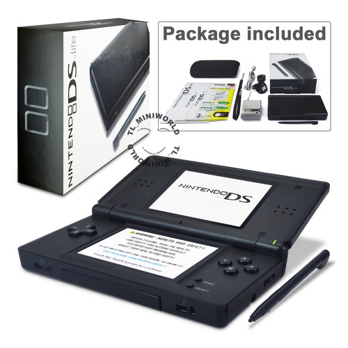 Nintendo DS Lite & Game boy Advance HandHeld Console System Onyx Black ...