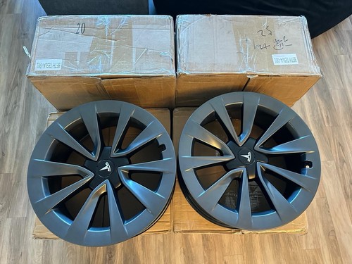 Tesla Model 3 Original OEM 19" Sport Wheels - Satin Turbine Gray (Set ...