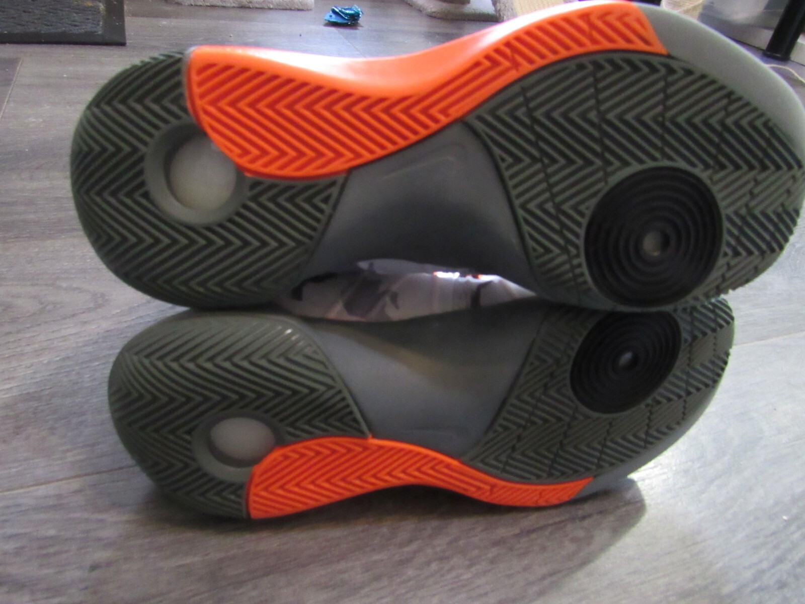 Mens 8 Nike Hyperdunk Gray 2015 Orange Camouflage Excellent Condition ...