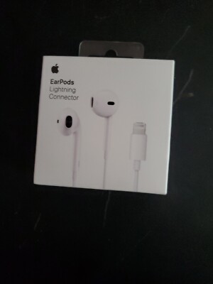 Apple EarPods with Lightning Connector In Ear Canal Headset - White ...