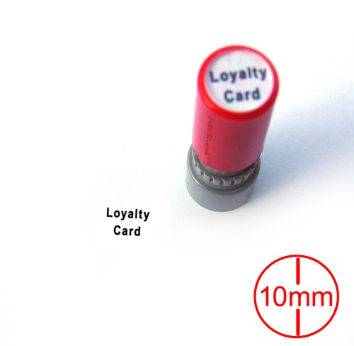 5mm / 10mm Custom Business Logo Name Reward Loyalty Card Flash Stamp ...