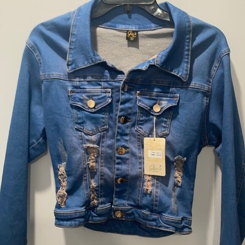 COLOMBIAN JACKET, Beautiful Rhinestone Colombian Denim Jacket In Blue ...