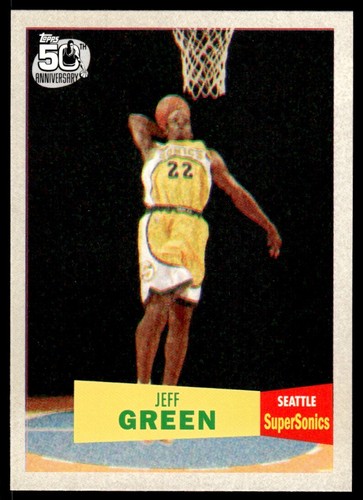 2007-08 Topps - 1957-58 Variations Gold #115 Jeff Green /2007 (RC) for ...