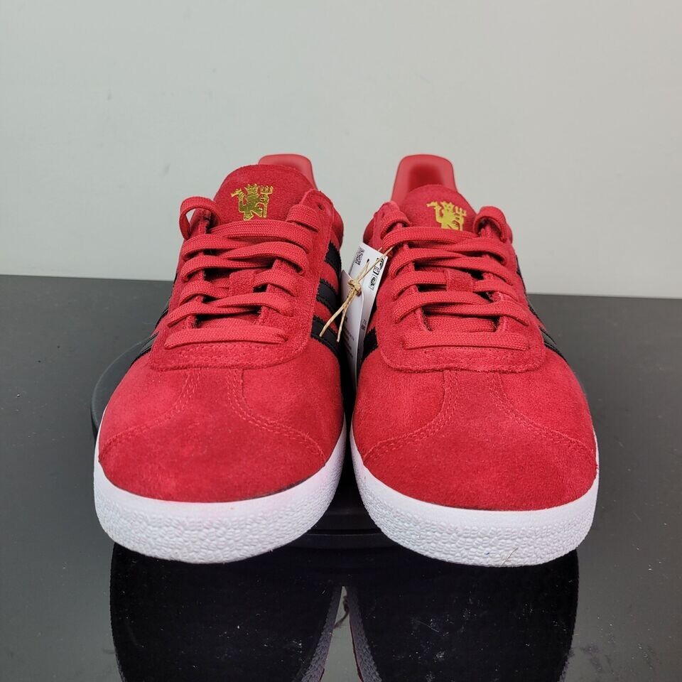 Adidas Originals Gazelle Manchester United Red Shoes IE8503 Men's ...