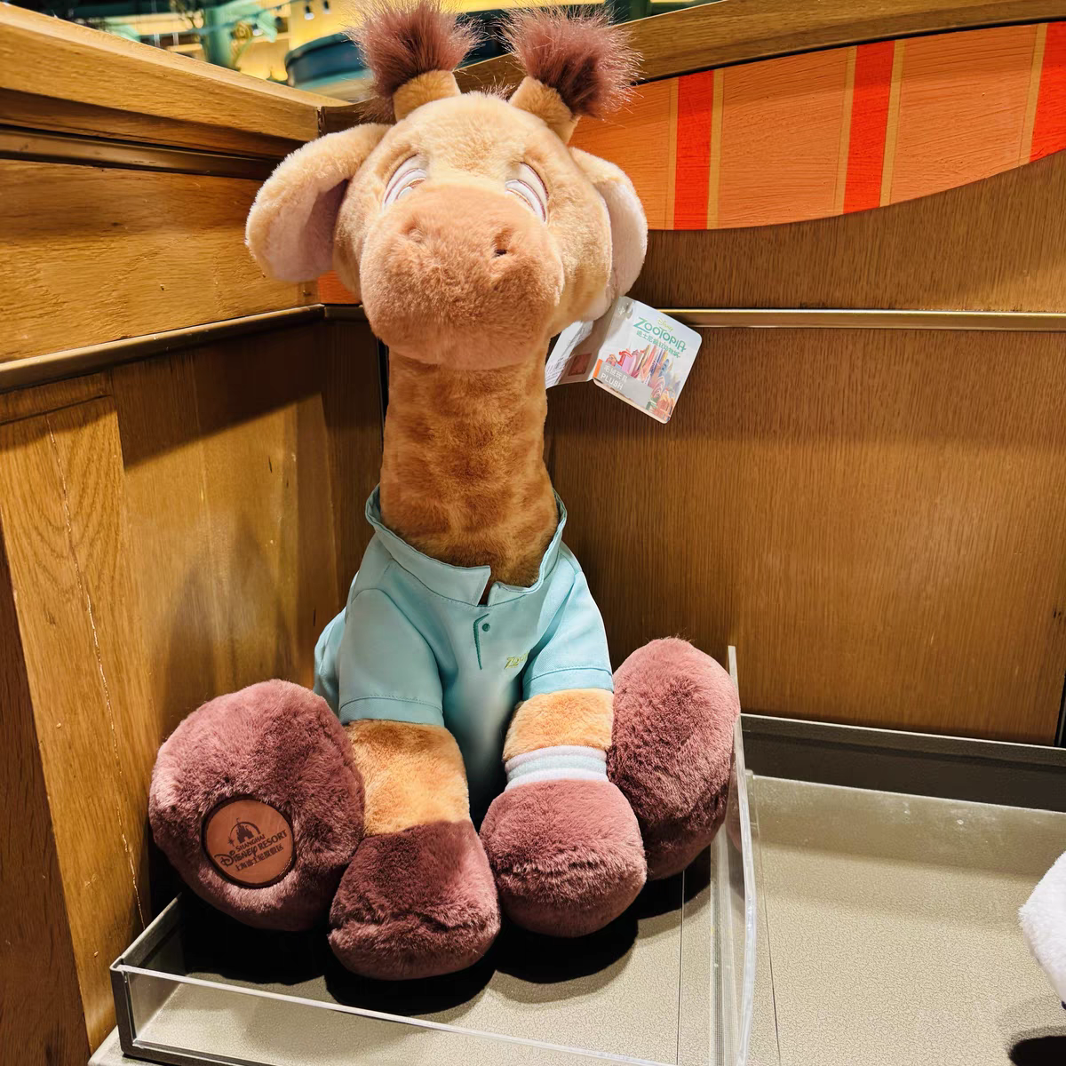 Authentic 2025 Shanghai Disney Zootopia Soft Toy Giraffe 19inches Plush ...