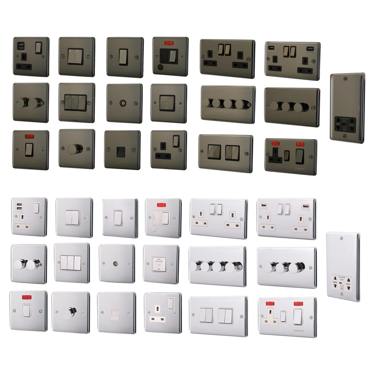 Diagram Of Different Types Of Wall Switches