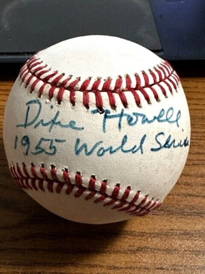 DIXIE HOWELL SIGNED AUTOGRAPHED ONL BASEBALL! Reds, Dodgers, Pirates ...