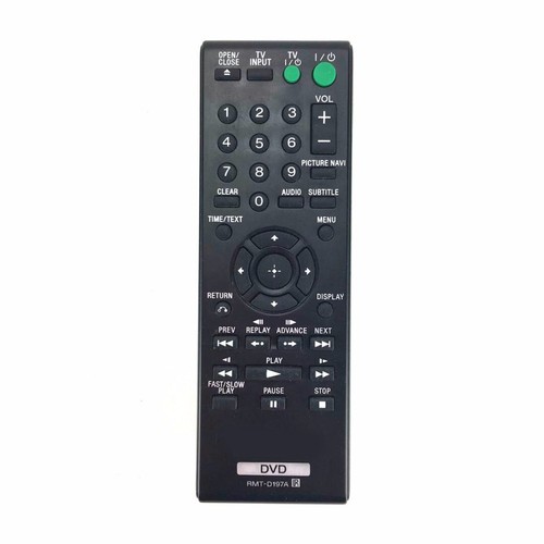 Remote Control FOR SONY DVP-SR110 DVP-SR210 RMT-D197P RMT-D198P DVD ...