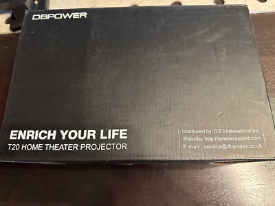 Home Theater Projector DB Power T20 Open Box never Used | eBay