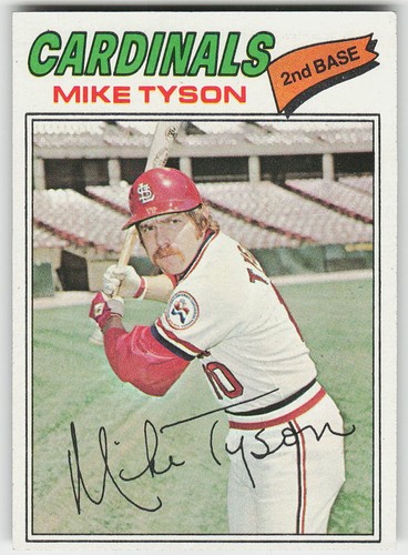 1977 Topps #599 Mike Tyson BASEBALL St. Louis Cardinals | eBay