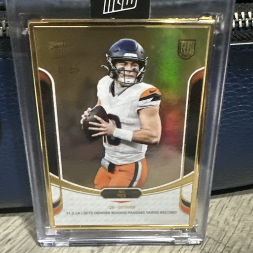 R0249 2024 Topps Now Rookie Campaign Quarterbacks #18 Bo Nix Gold 38/50 ...