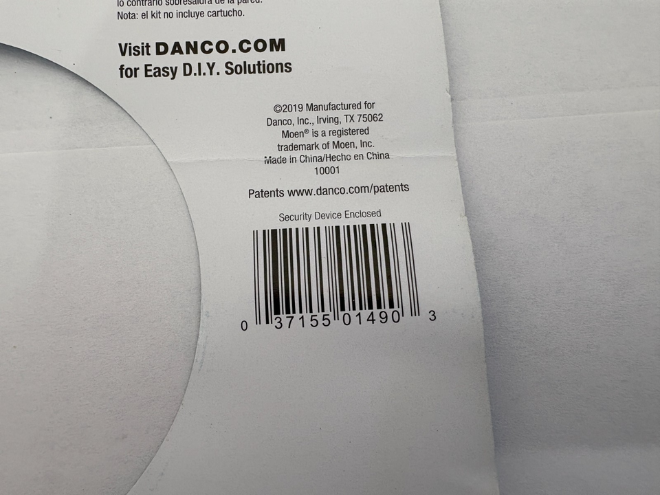 (1) NEW Danco Tub/Shower Trim Kit for Moen - CHROME - 10001 (ob, step ...