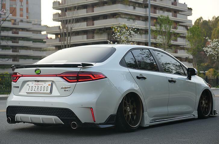 Bright Black for 2020-2023 TOYOTA Corolla Rear Trunk Spoiler Boot Lip ...