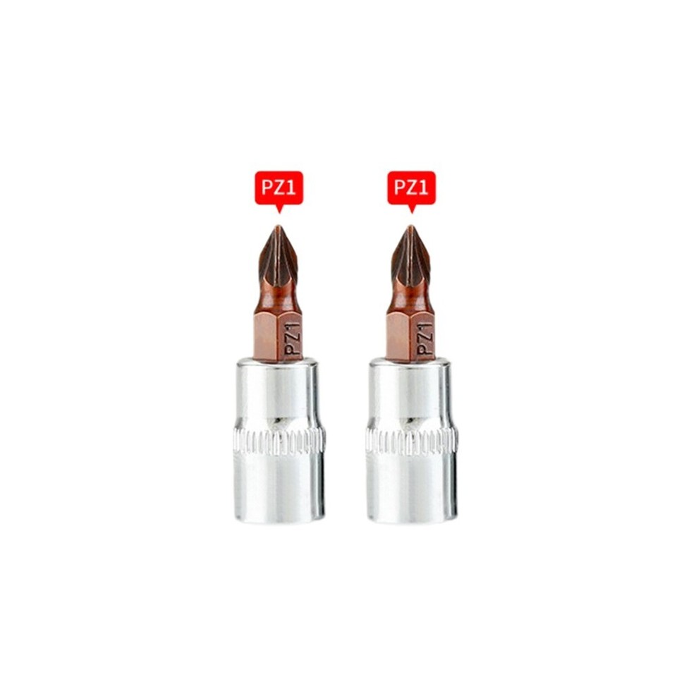 PH1 PH2 PH3 PZ1 PZ2 PZ3 Cross Screwdriver Bits with Socket Drive Wrench ...